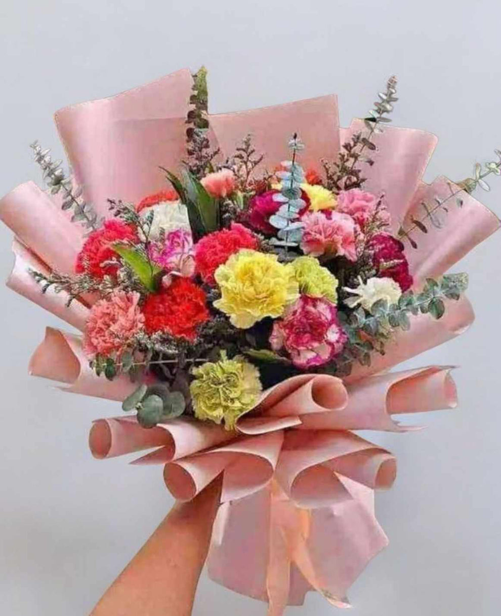 20 Mixed Carnations Bouquet – Online Flower Express